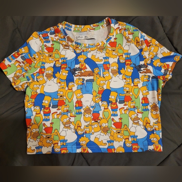 Tops | The Simpsons Crop Top | Poshmark